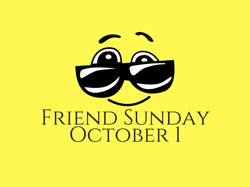 Friend Sunday, October 1 | Venture Church